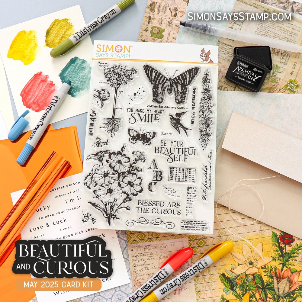 Simon Says Stamp Card Kit of the Month May 2025-Beautiful and Curious!