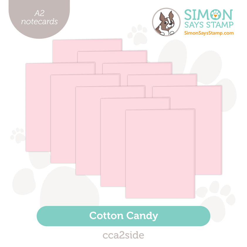 Simon Says Stamp Cotton Candy A2 Side-Fold Scored Cards 100# 10 Pack c