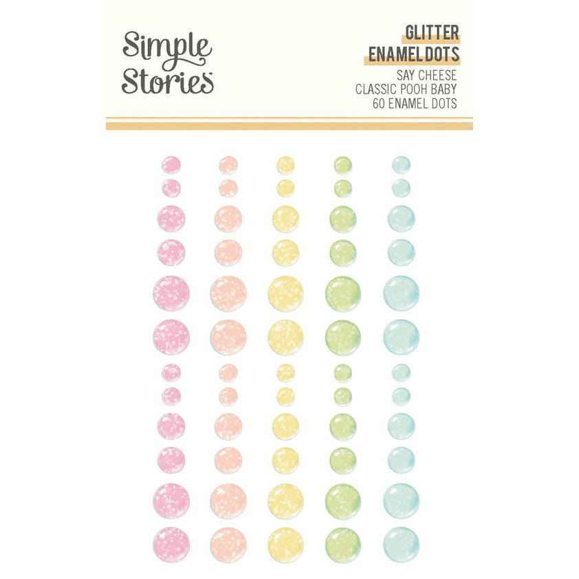 Simple Stories Say Cheese Classic Pooh Baby Glitter Enamel Dots 25833 ...