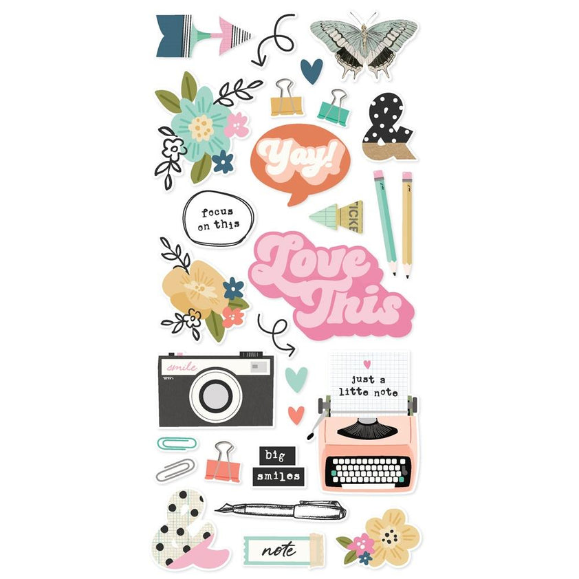Simple Stories Take Note Foam Stickers 25923 – Simon Says Stamp