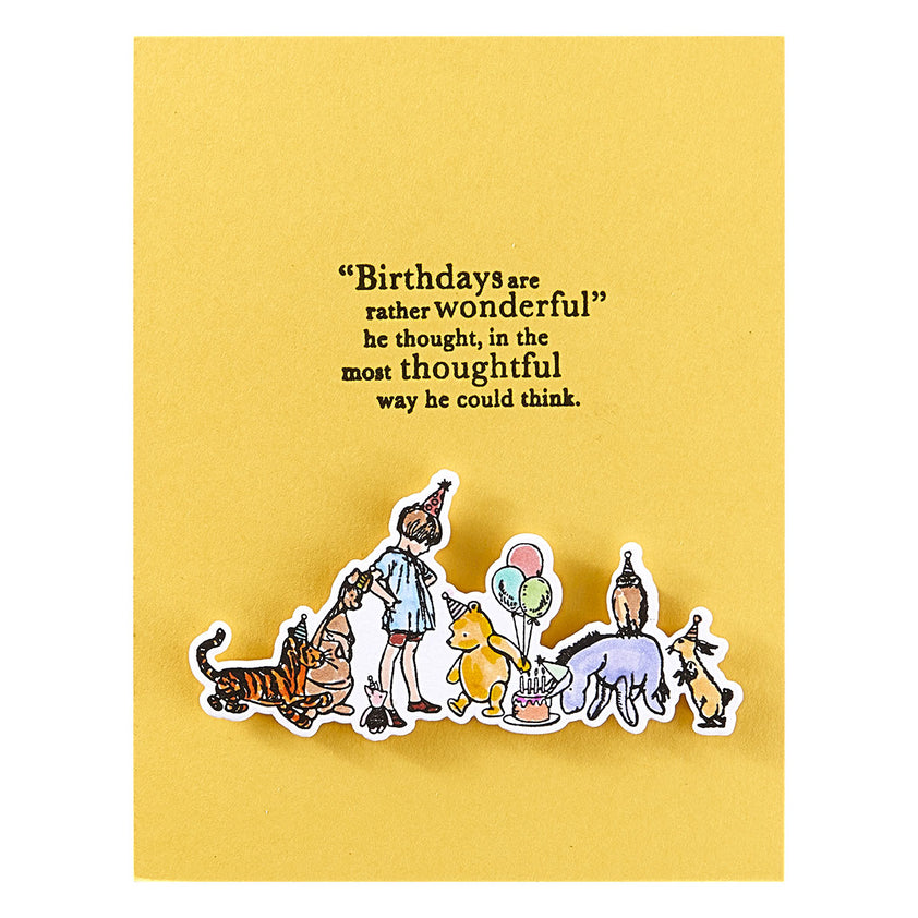 Simple Stories Woo Hoo Say Cheese Classic Pooh Birthday Stamps And Die ...