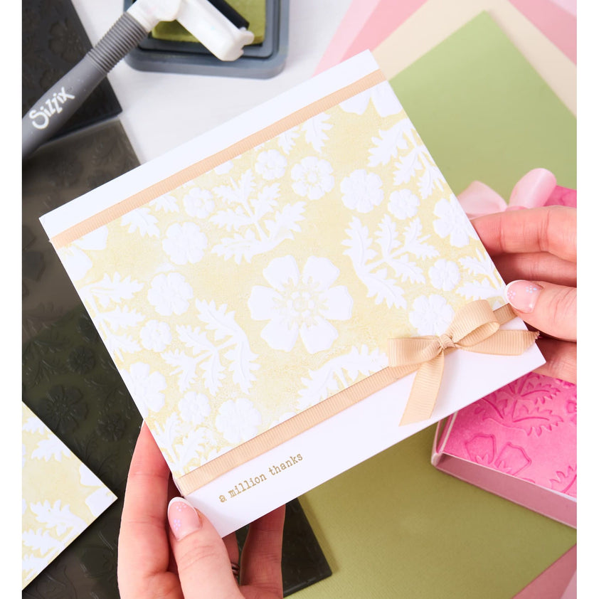 Sizzix Floral Damask A5 Embossing Folder 666765 – Simon Says Stamp