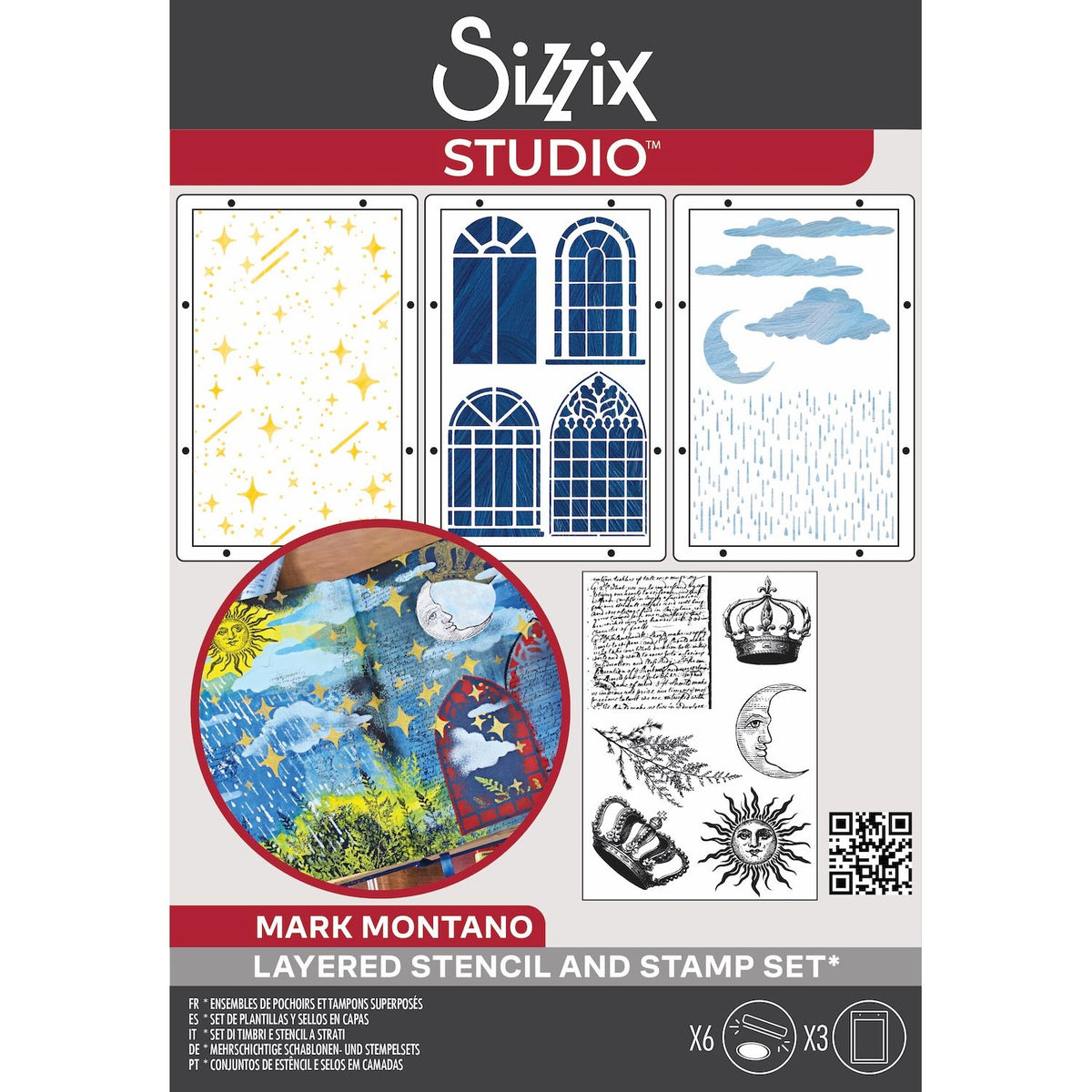 Sizzix Studio Weather Wonder Stamps and Stencils 666956 – Simon Says Stamp