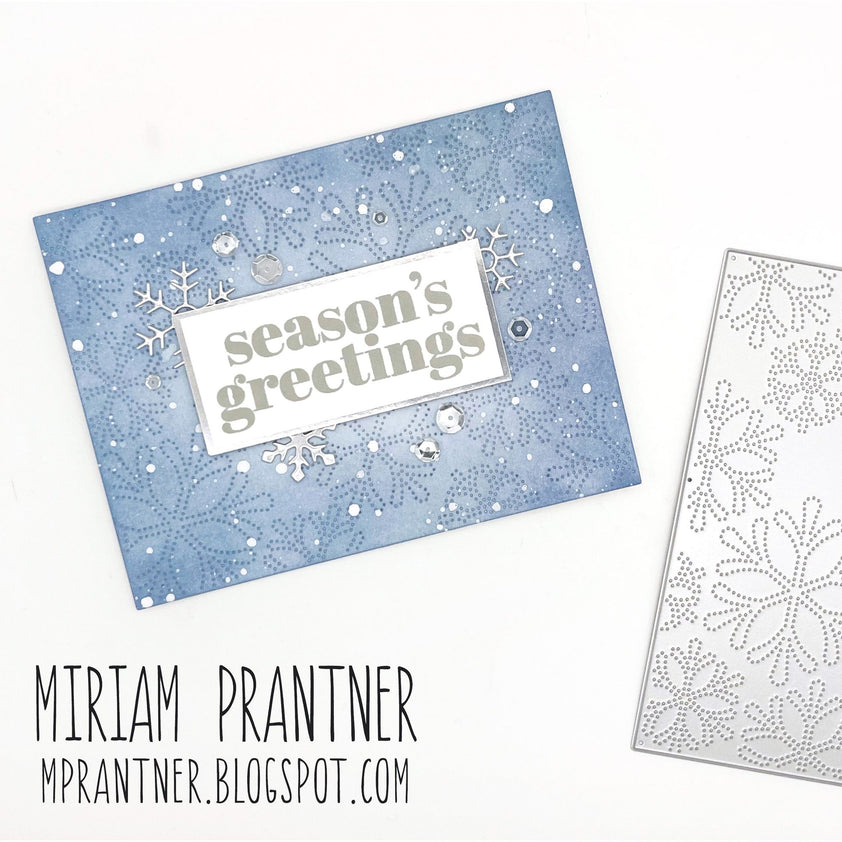 Simon Says Stamp Snowflake Burst Pinpoint Plate Wafer Dies s913