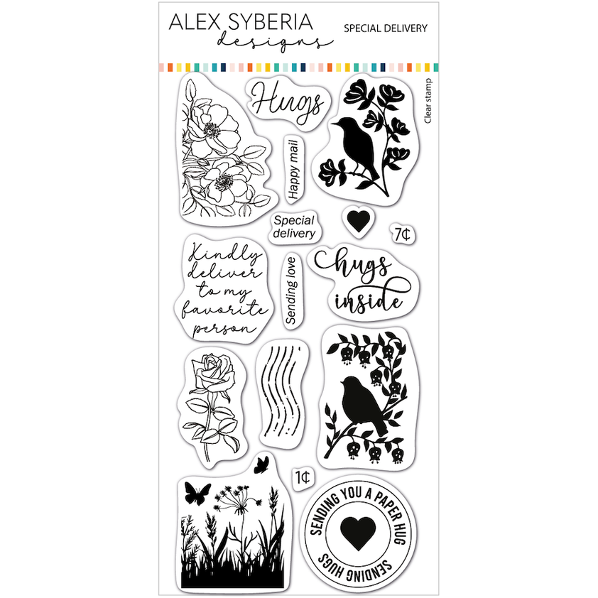 Alex Syberia Designs Special Delivery Clear Stamp Set asd-sta-163 ...
