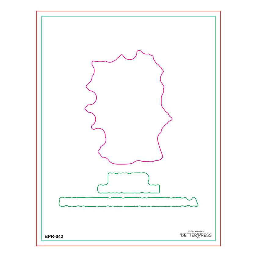 Spellbinders Block Print Gemini Registration Press and Foil Plate bpr ...