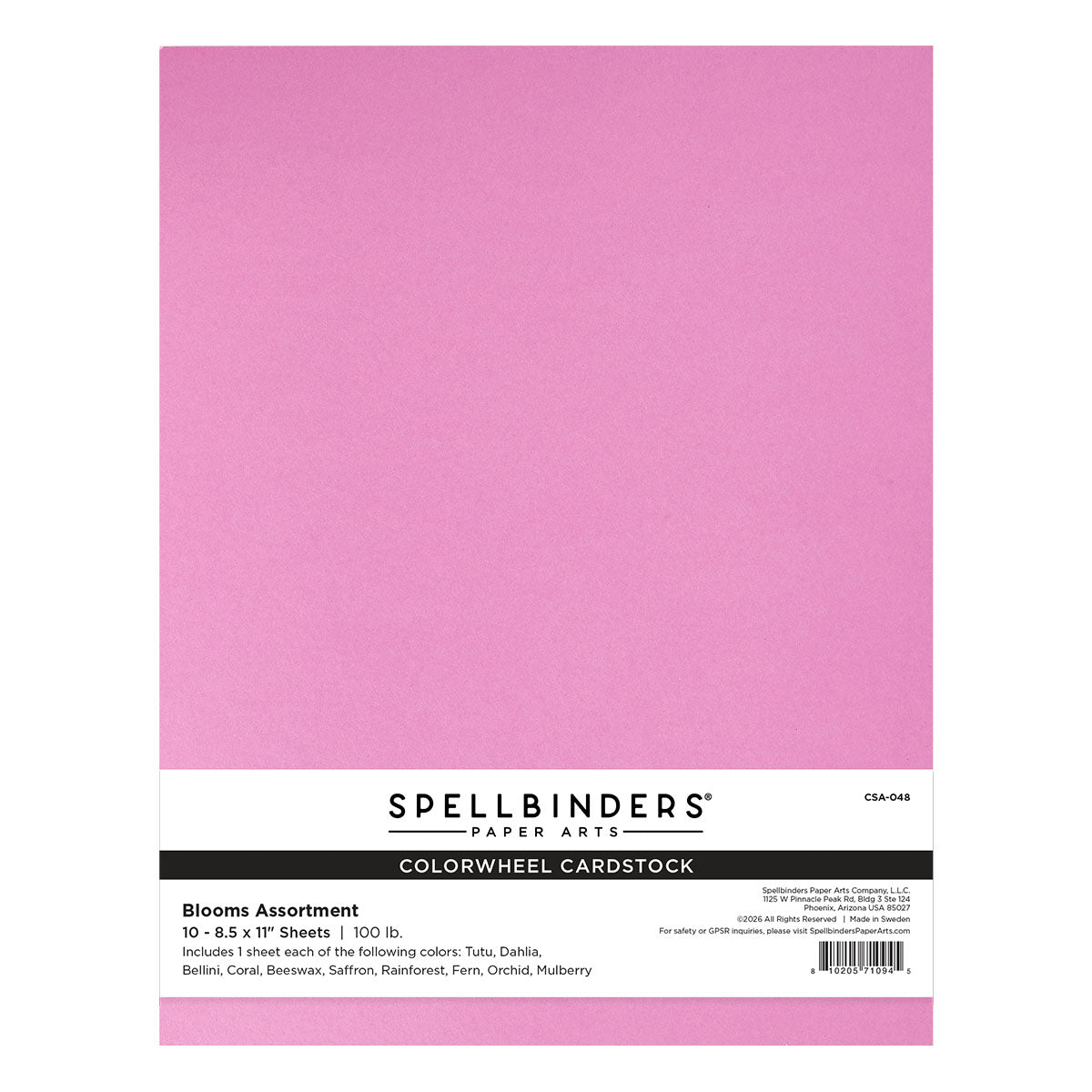 Spellbinders Blooms ColorWheel Cardstock Assortment csa-048 – Simon ...