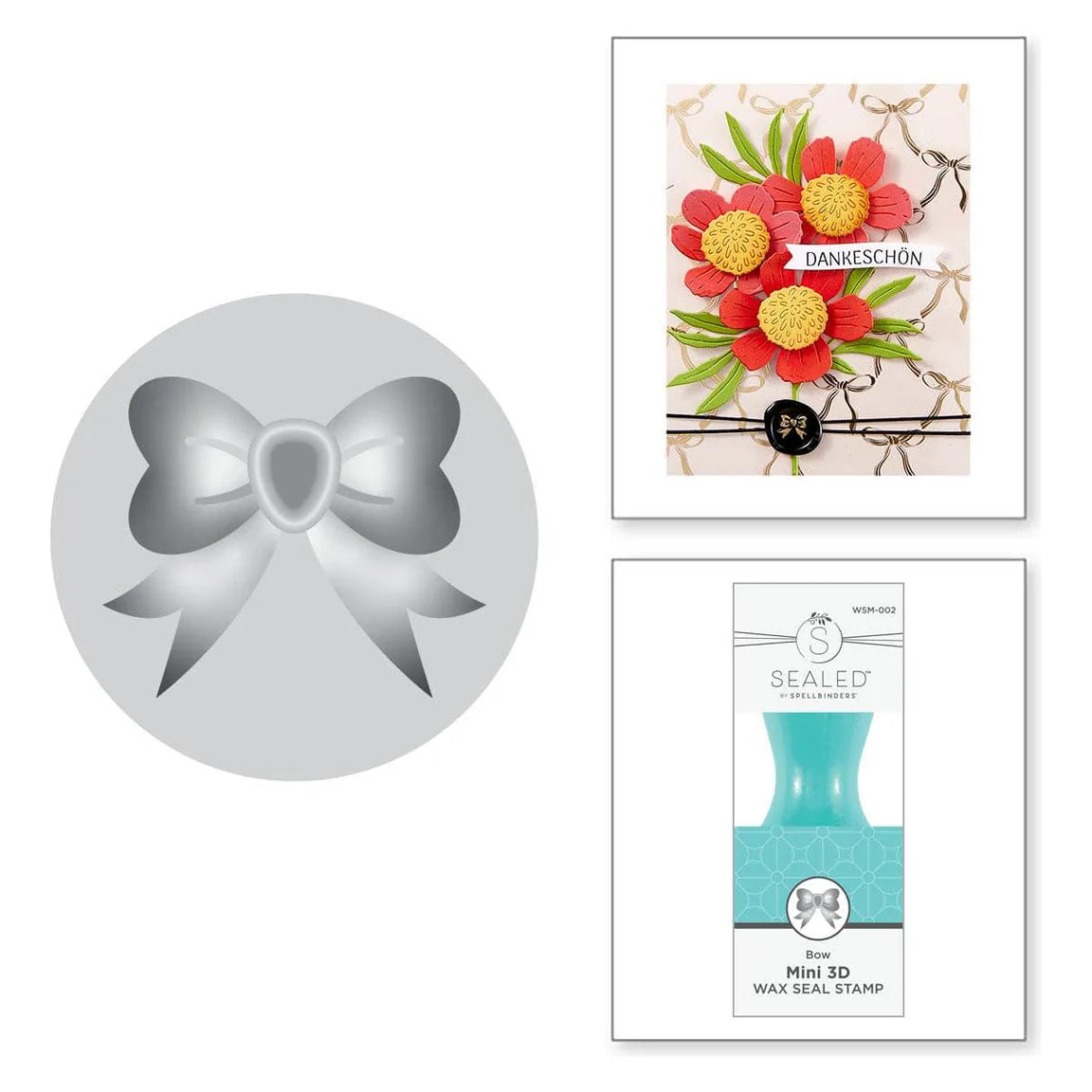 Spellbinders Bow Mini 3D Wax Seal wsm-002 – Simon Says Stamp