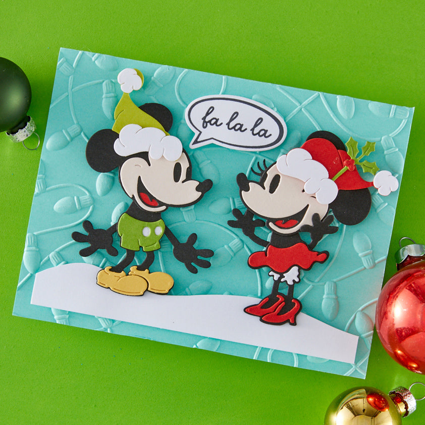 Spellbinders Classic Mouse Christmas Embellishments Etched Dies s4-149 ...