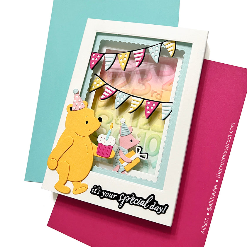 Spellbinders Classic Pooh Birthday Numbers 3D Embossing Folder e3d-150 ...