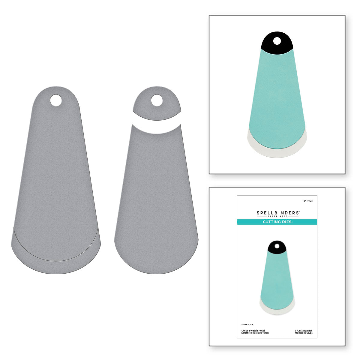 Spellbinders Color Swatch Petal Etched Dies s4-1403 – Simon Says Stamp