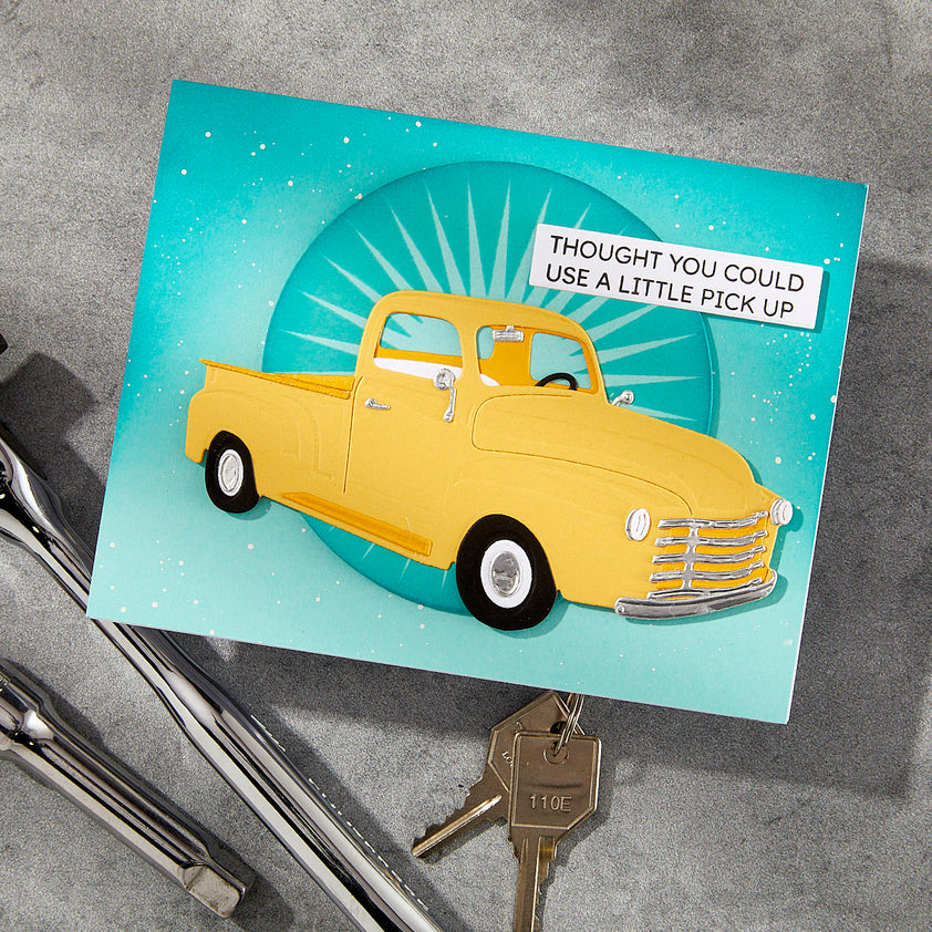 Spellbinders Cruisin By Sentiments Clear Stamp and Die Set sds-204 ...