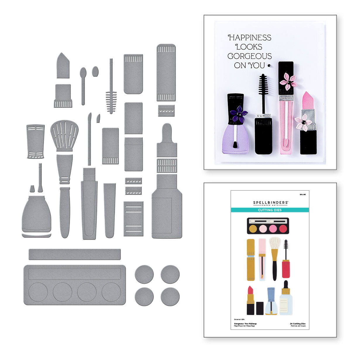 Spellbinders Gorgeous You Makeup Etched Dies s6-246 – Simon Says Stamp