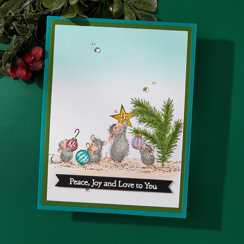 Spellbinders House Mouse Tree-mendous Christmas Cling Stamps rsc-059 ...