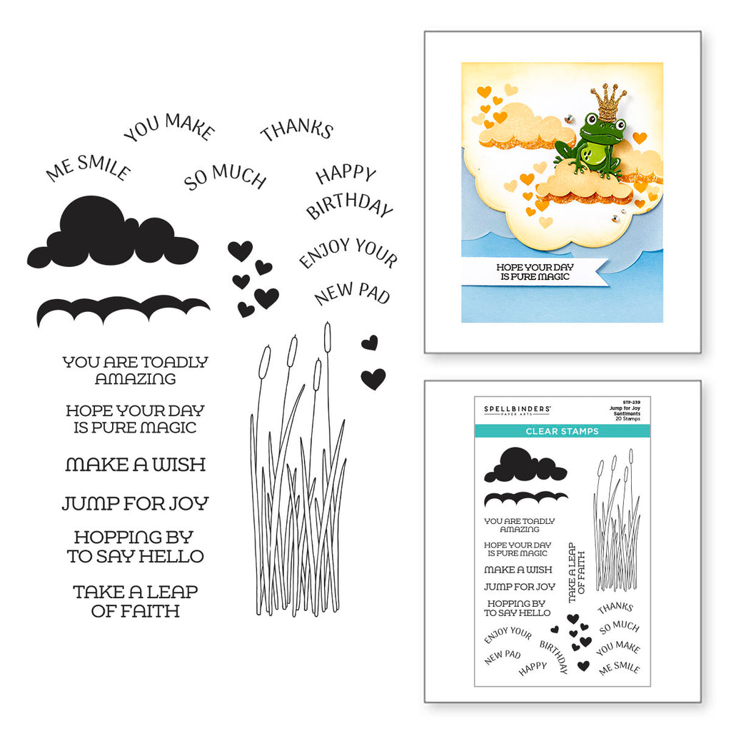 Spellbinders Jump for Joy Sentiments Clear Stamps stp-239 – Simon Says ...