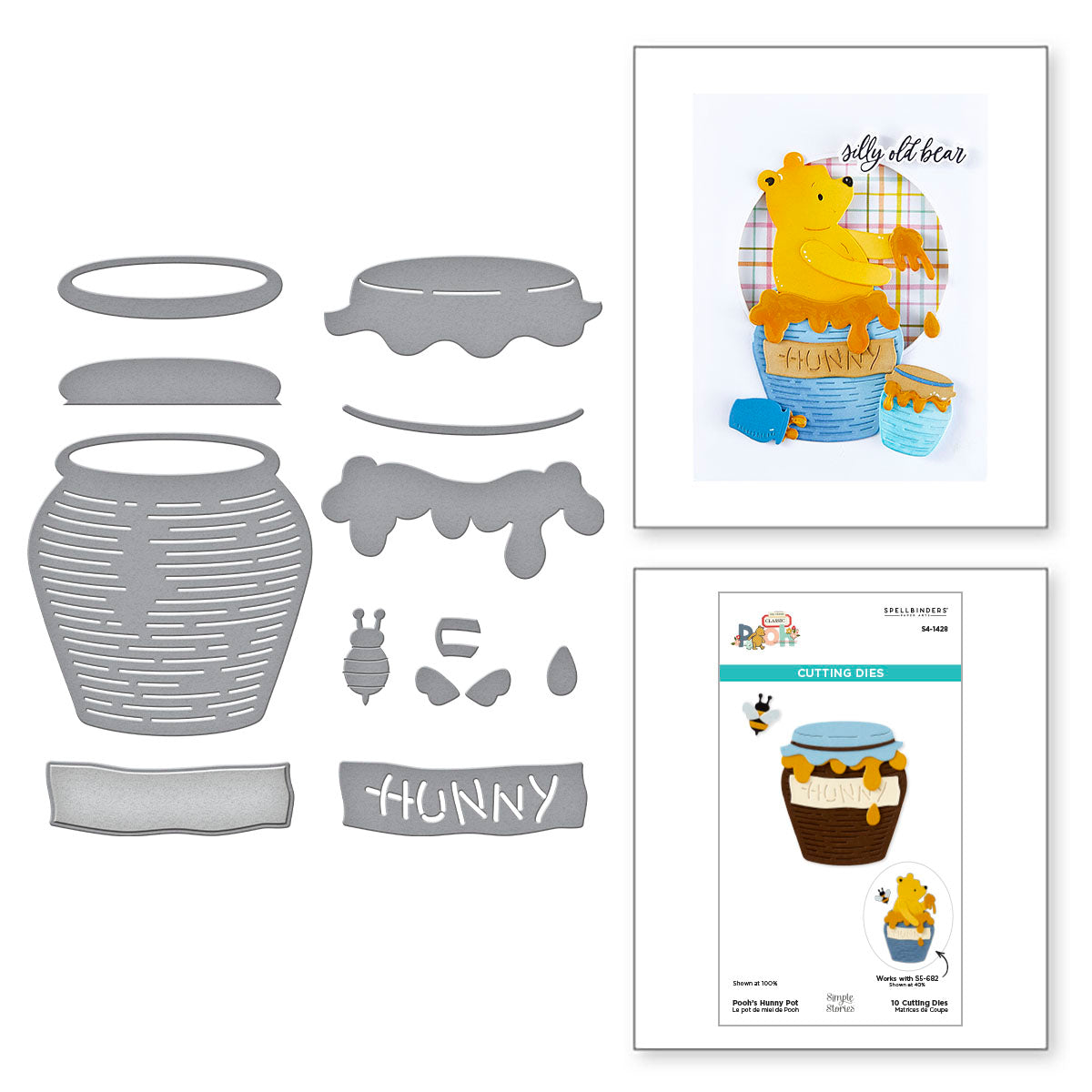 Spellbinders Pooh's Hunny Pot Etched Dies s4-1428 – Simon Says Stamp