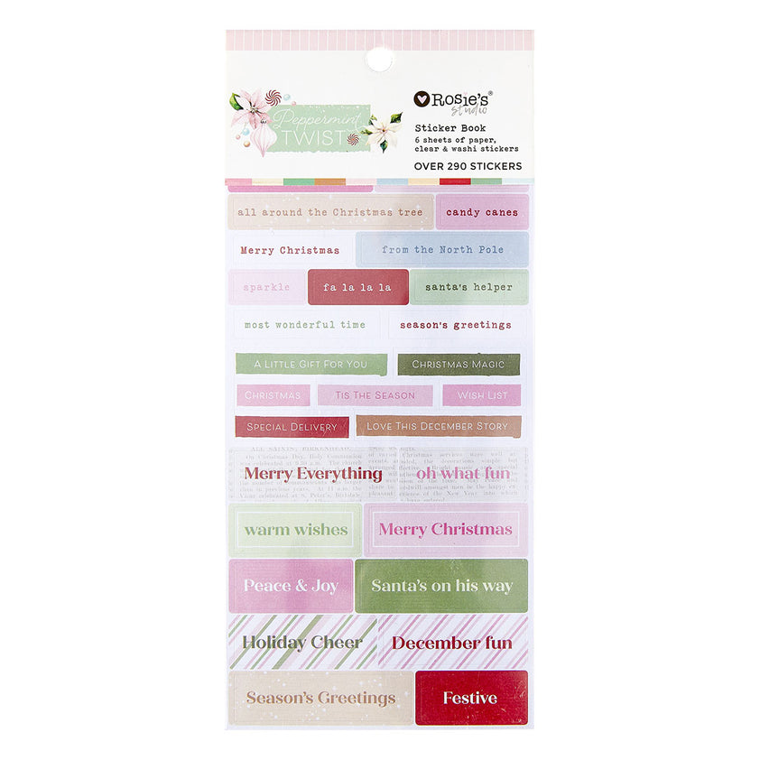 Spellbinders Rosie's Studio Peppermint Twist Sticker Book 169089 ...