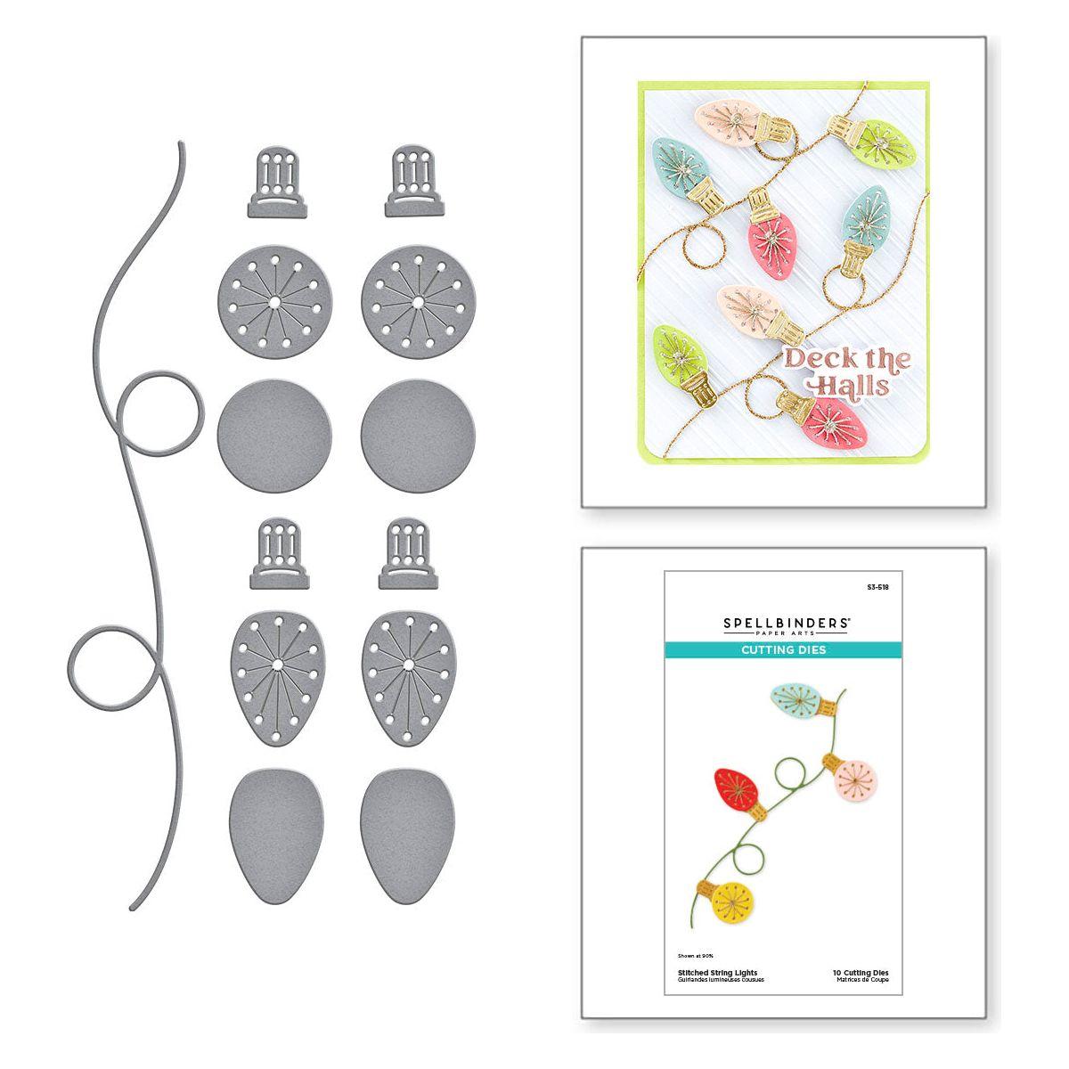 Spellbinders Stitched String Lights Etched Dies s3-518 – Simon Says Stamp