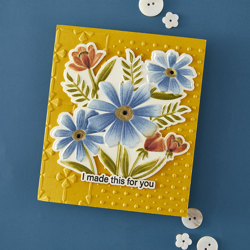 Spellbinders Thank You Bouquet 3D Folder and Stencil Set bd-0995 ...