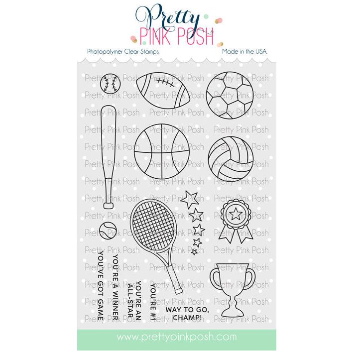 Pretty Pink Posh Sports Clear Stamps – Simon Says Stamp