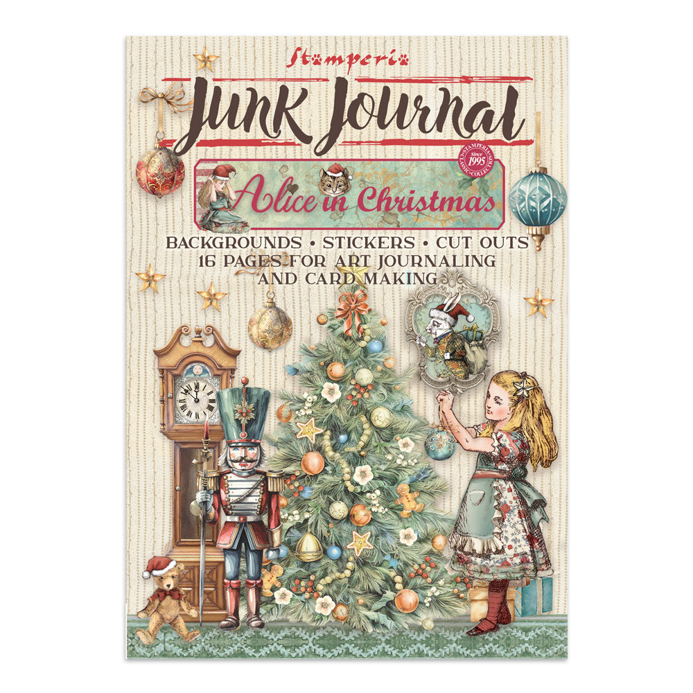 Stamperia Alice In Christmas Junk Journal Kit sbjk03 – Simon Says Stamp