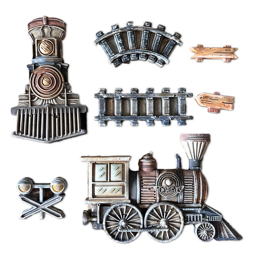 Stamperia Art Of Travelling Train Silicone Mold A5 kacma549 – Simon ...