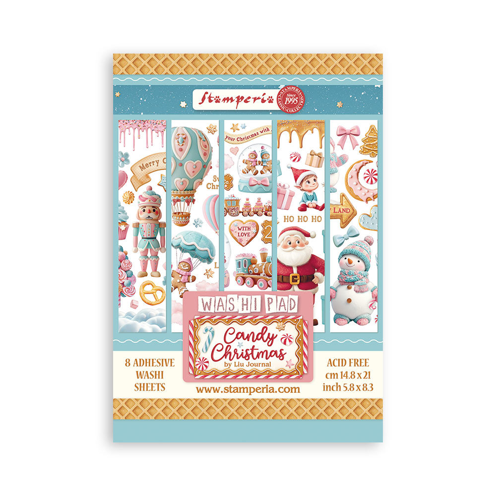 Stamperia Candy Christmas A5 Washi Pad sbw22 – Simon Says Stamp