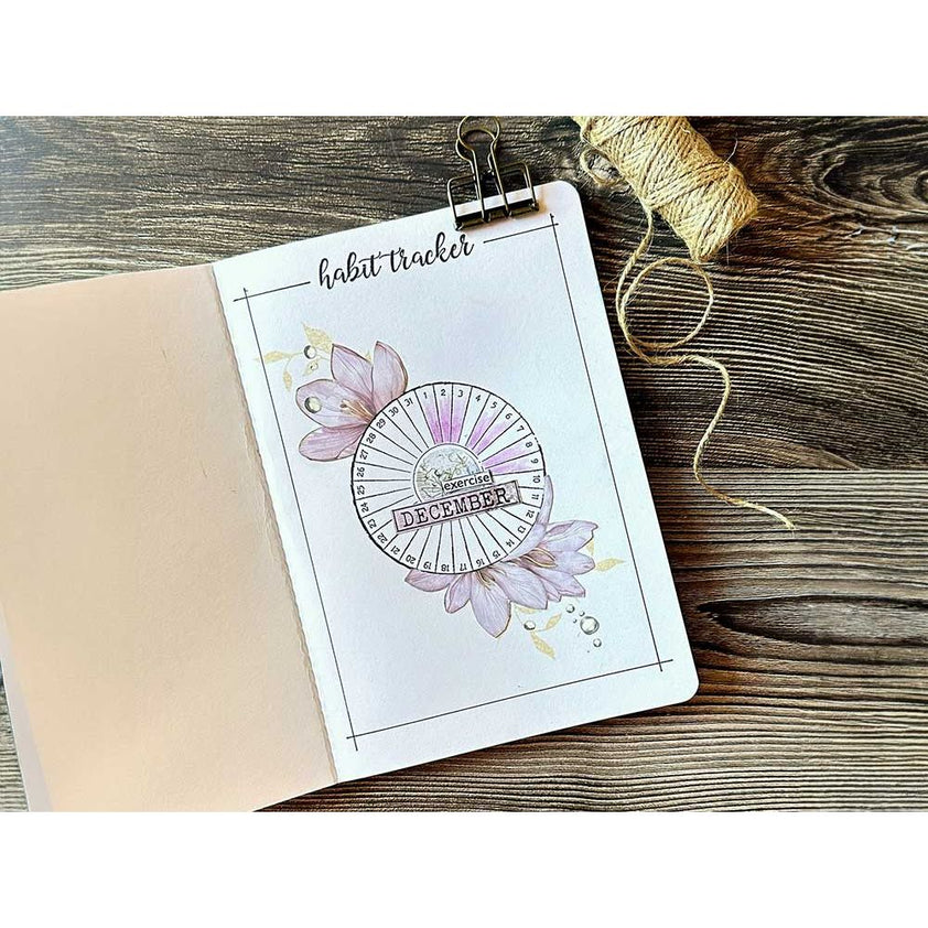 Stamperia Create Happiness Dewdrops Habit Tracker Clear Stamps wtk205 ...