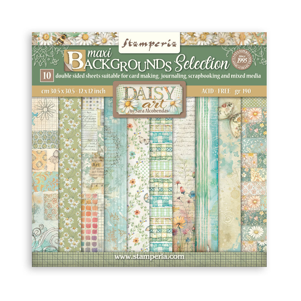 Stamperia Daisy Art 12x12 Background Paper sbbl183 – Simon Says Stamp