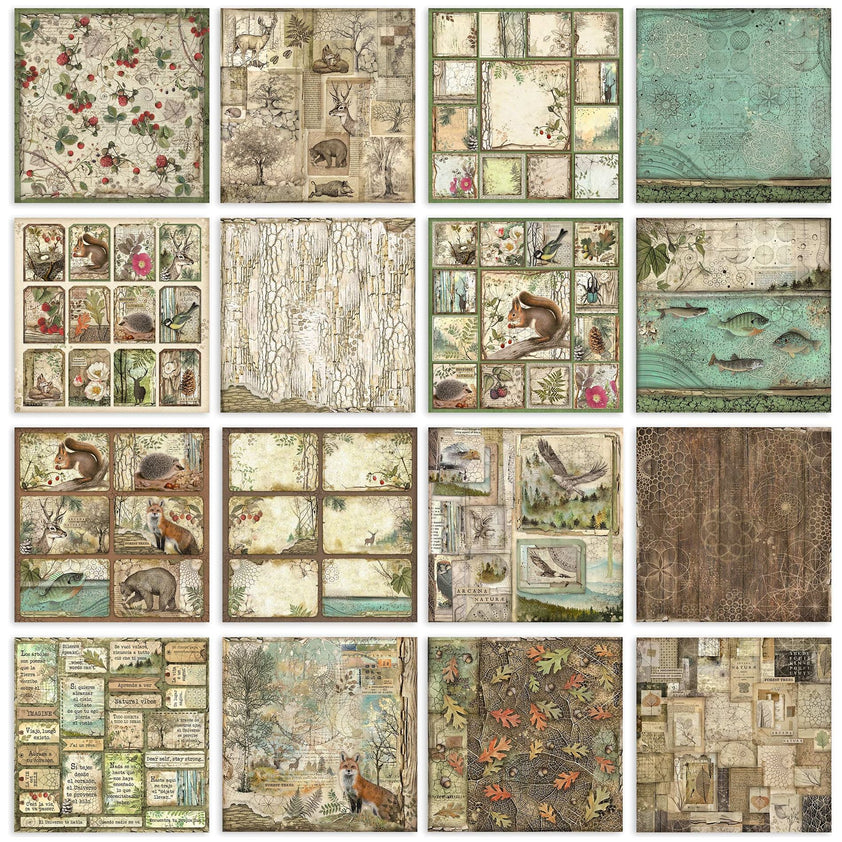Stamperia Forest 12x12 Cardstock And Grass Paper Pad sbbxlbg01 – Simon ...