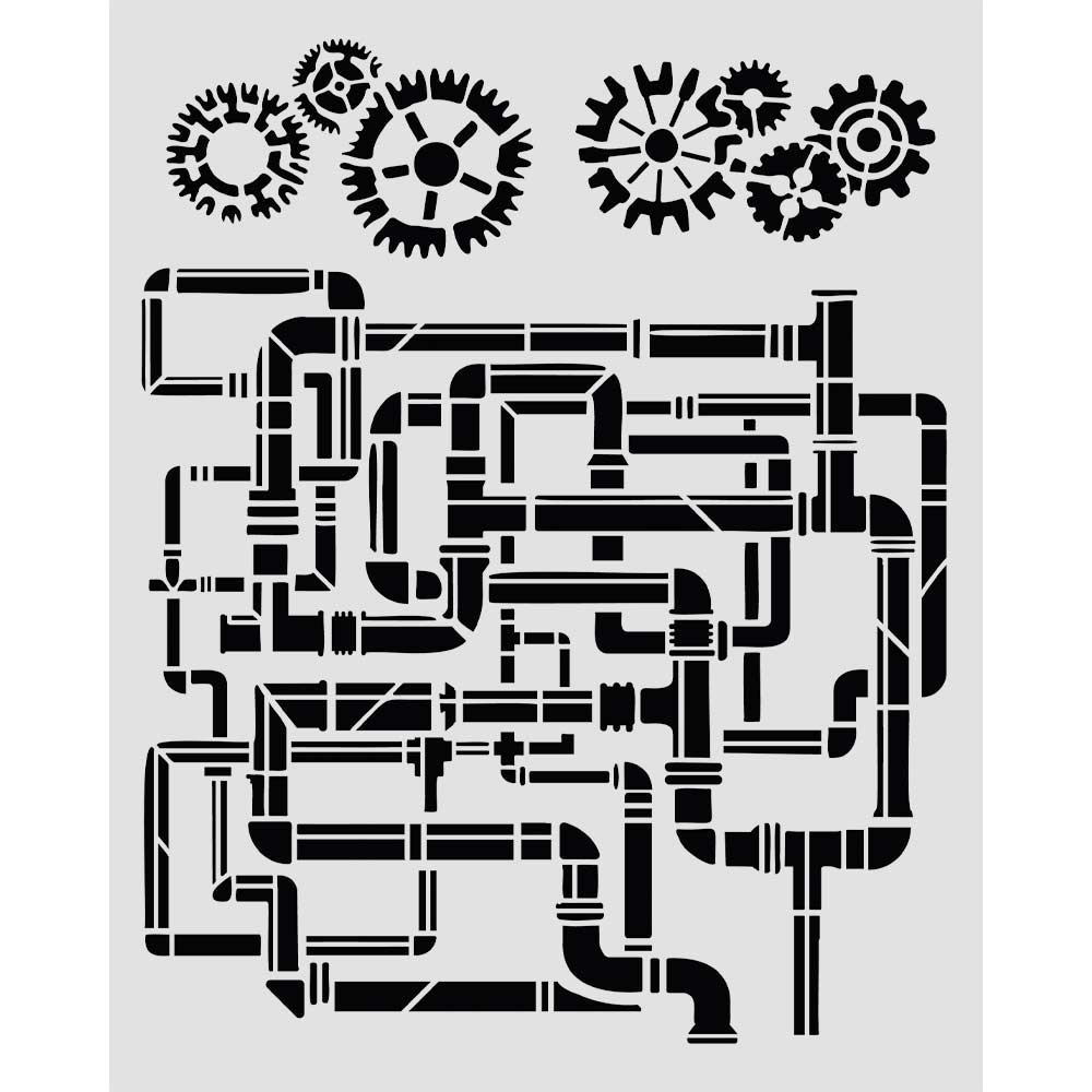 Stamperia Gardens of Time Tubes 8x10 Stencil kstd202 – Simon Says Stamp