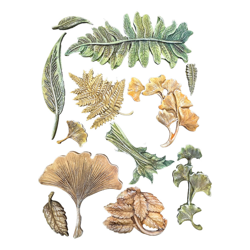 Stamperia Herbarium Silvae Botanical Leaf Collection A5 Silicone Mold ...
