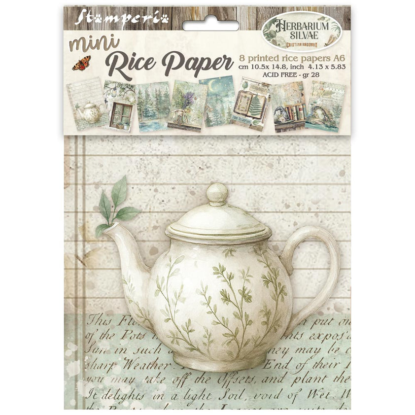 Stamperia Herbarium Silvae Mini A6 Rice Paper dfsa6x02 – Simon Says Stamp