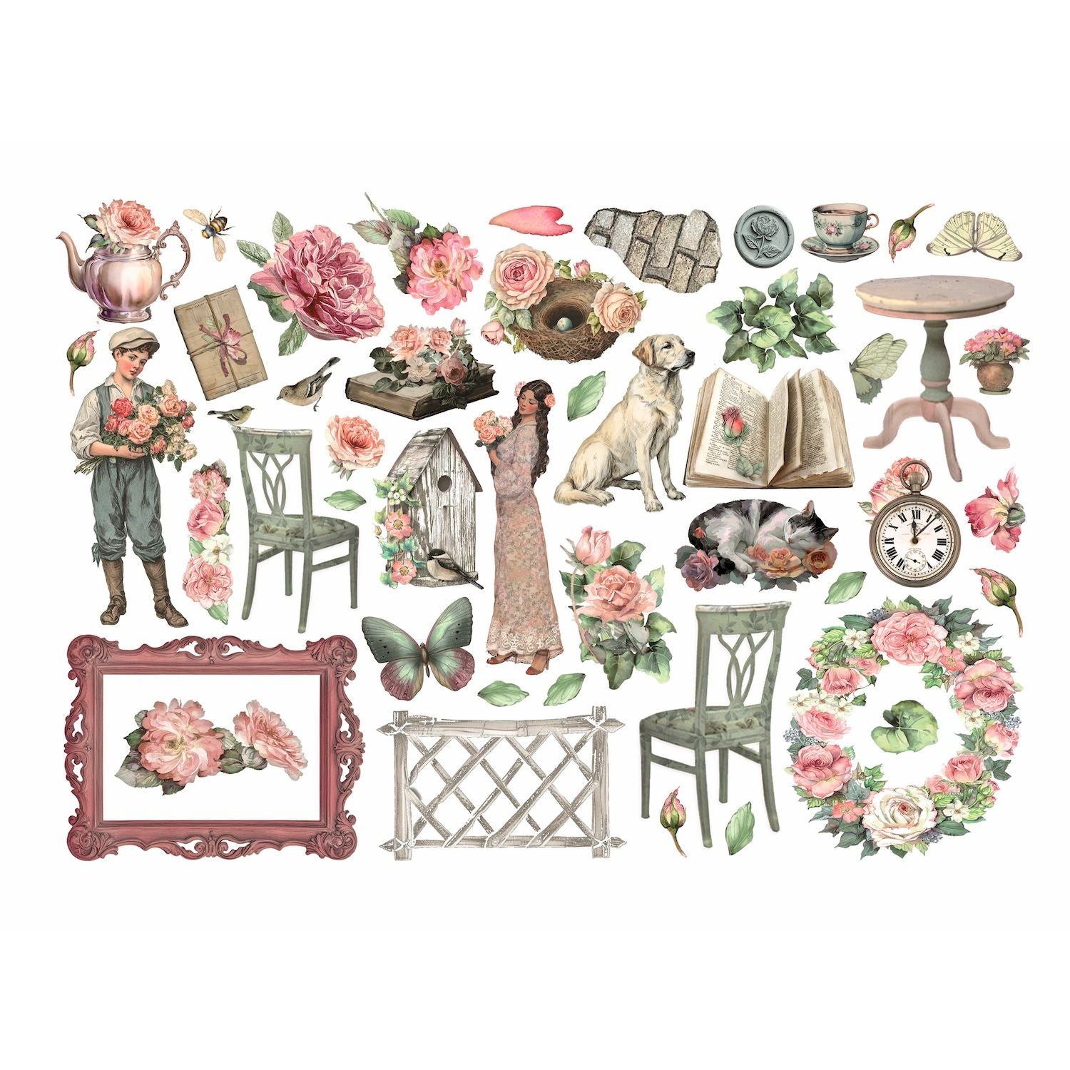 Stamperia House of Roses Ephemera dflct80 – Simon Says Stamp