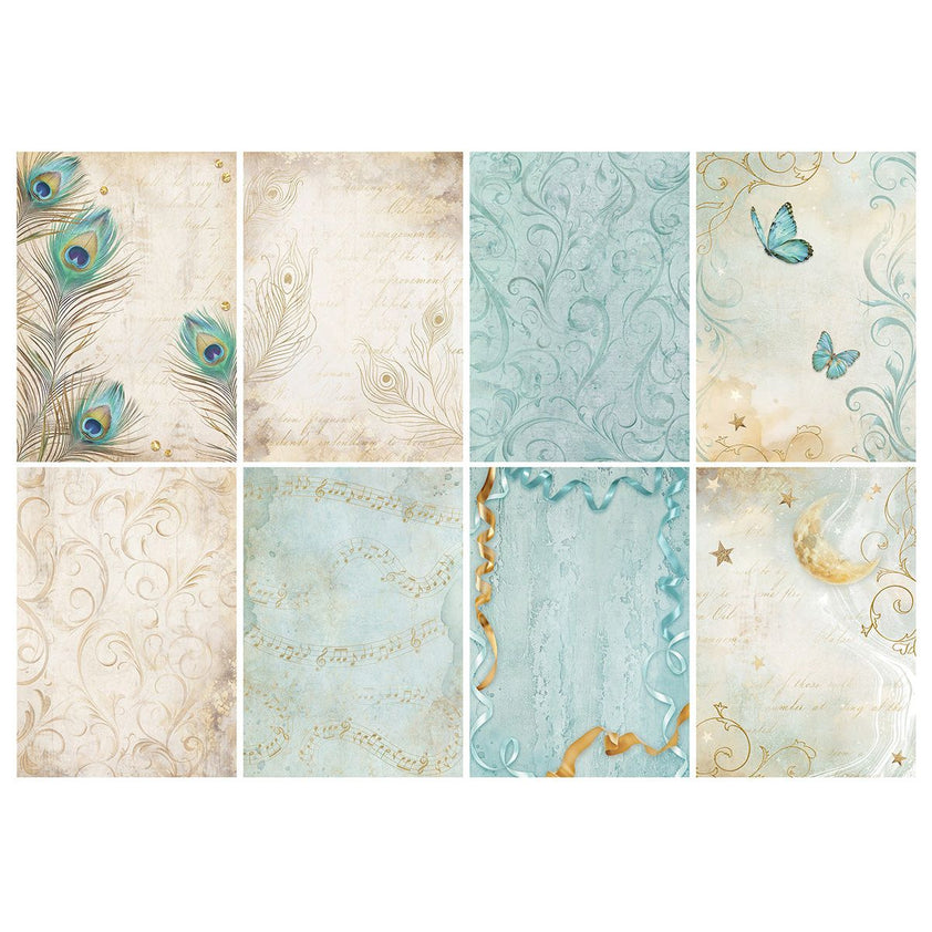 Stamperia Masquerade A6 Backgrounds Rice Paper dfsak6036 – Simon Says Stamp