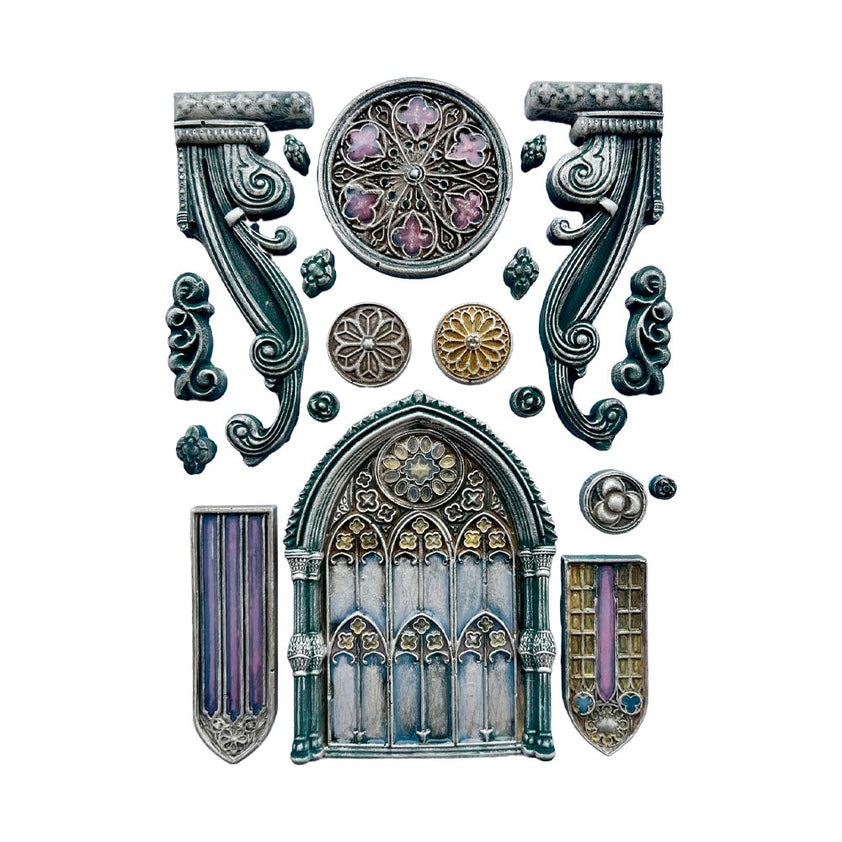 Stamperia Master Of Magic Gothic Architecture Elements Silicone Mold A ...