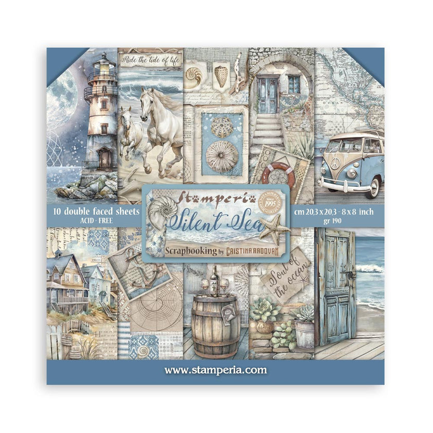 Stamperia Silent Sea 8x8 Paper sbbs125 – Simon Says Stamp