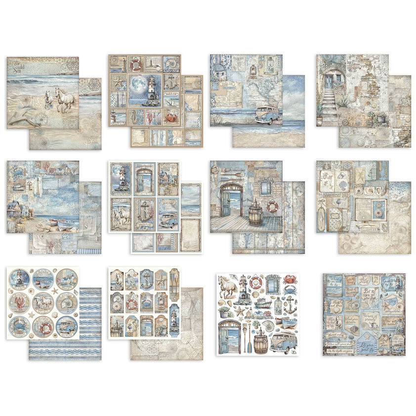 Stamperia Silent Sea 8x8 Paper sbbs125 – Simon Says Stamp