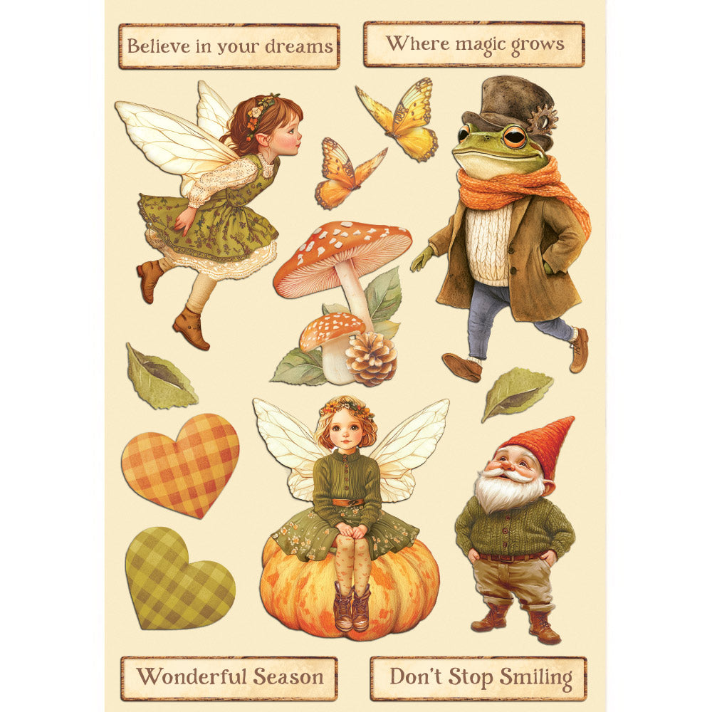 Stamperia Whispering Woods Colored Wooden Shapes A5 klsp188* – Simon ...