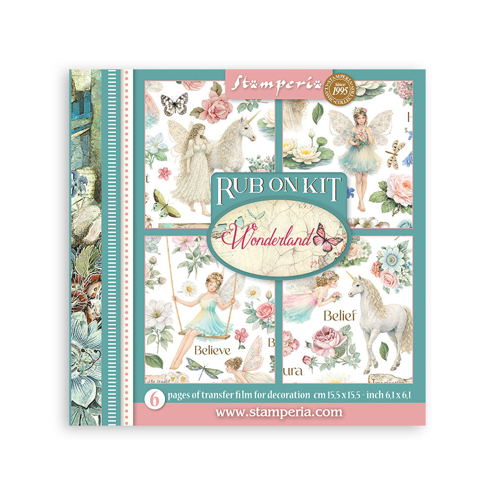 Stamperia Wonderland Rub On Kit dflrbx15 – Simon Says Stamp