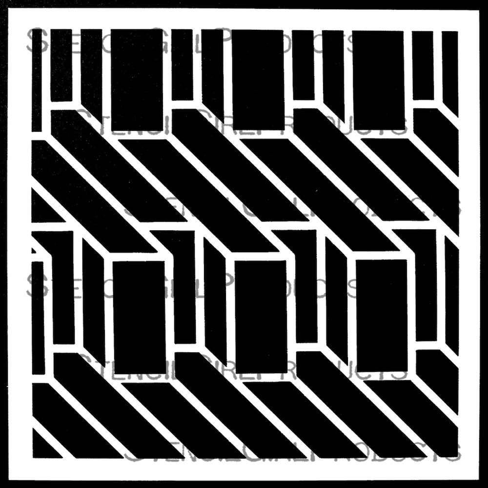 StencilGirl Hex Cube Stencil sa1036 – Simon Says Stamp
