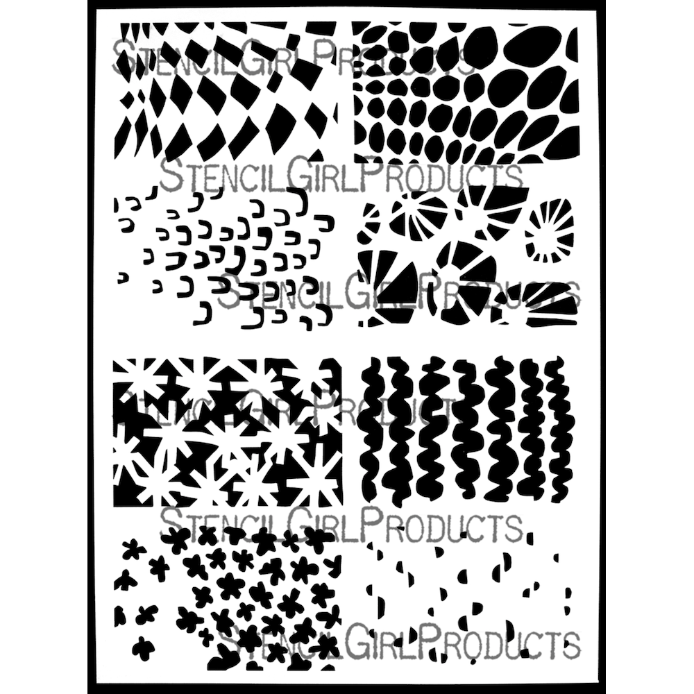 StencilGirl Mini Modern Shapes Stencil ll1065 – Simon Says Stamp