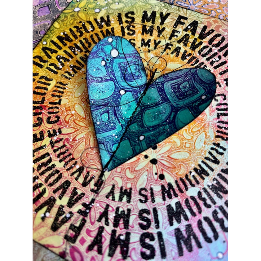 StencilGirl Rainbow Circle Stencil sa1003 – Simon Says Stamp