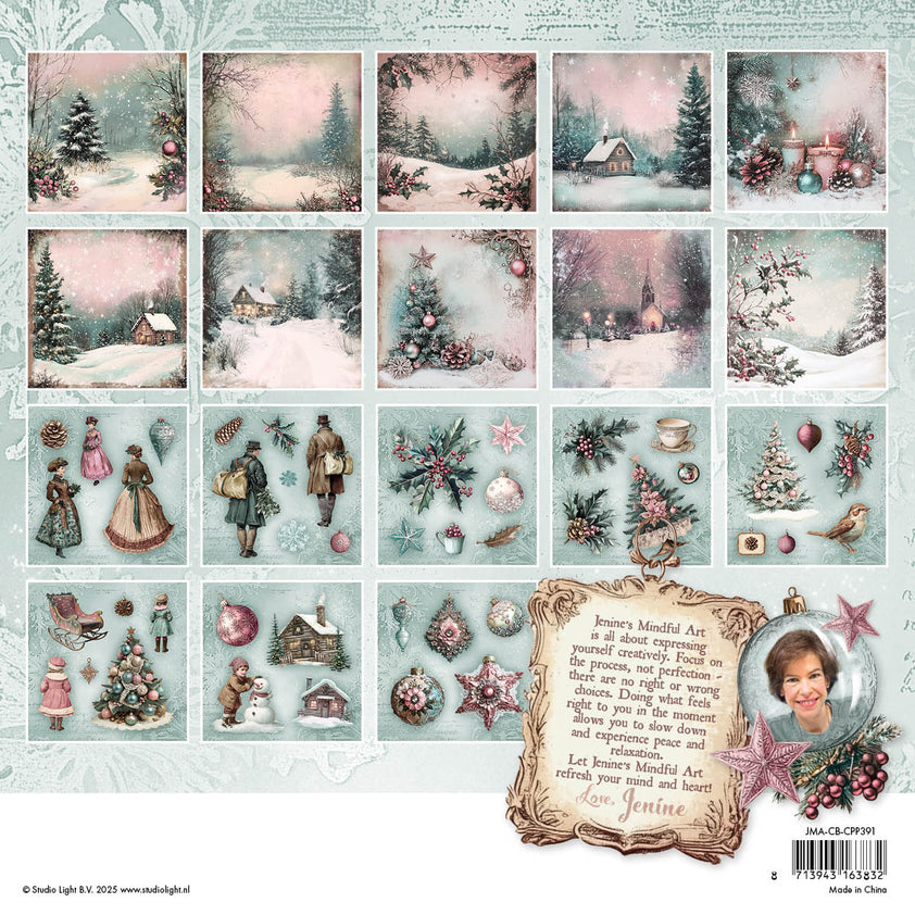 Studio Light Christmas Blush Backgrounds and Elements 8x8 Collage Pape ...