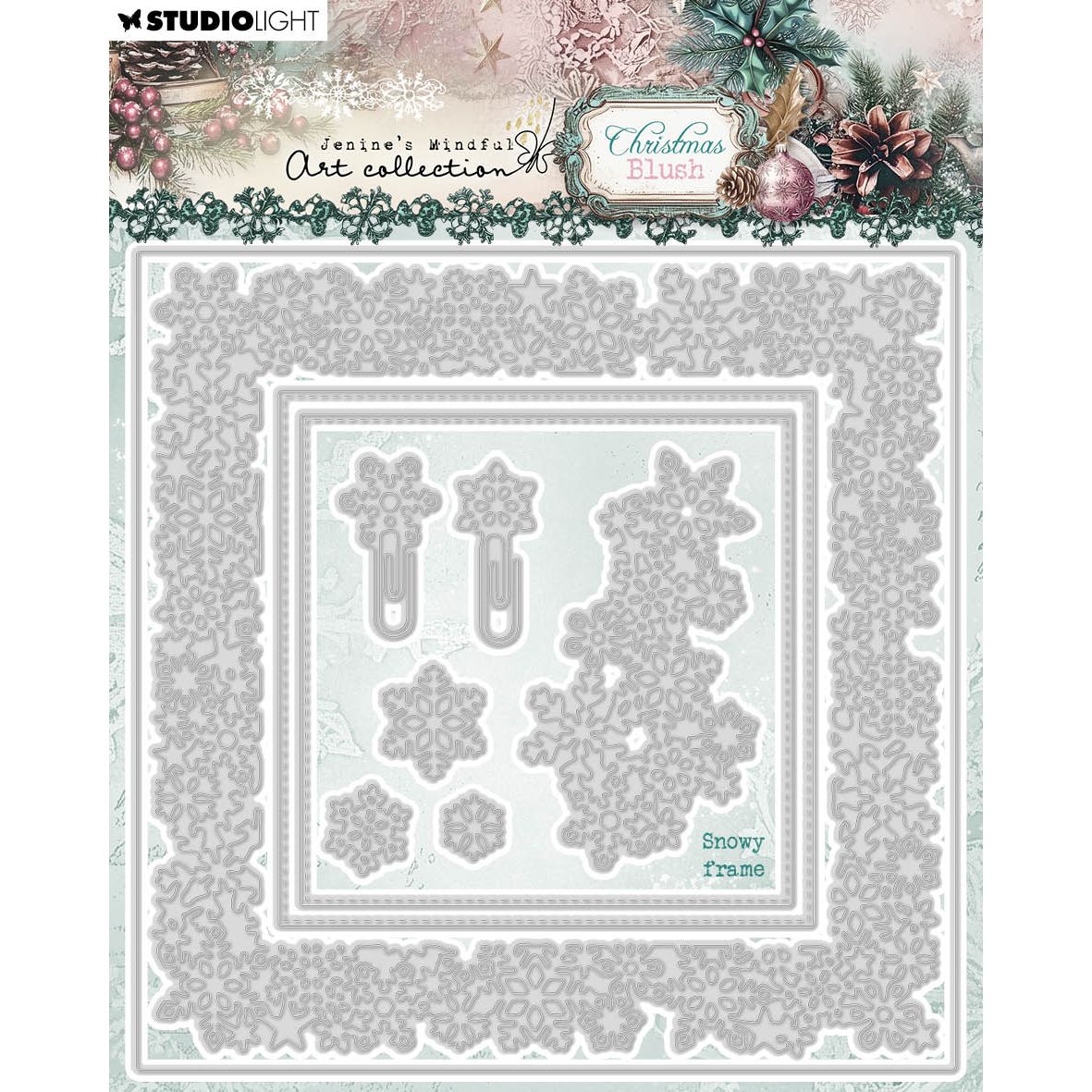 Studio Light Christmas Blush Snowy Frame Dies jma-cb-cd1059 – Simon ...