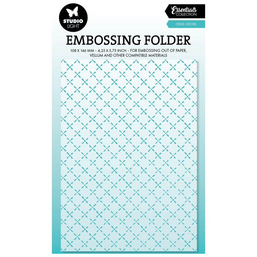 Studio Light Criss Cross Embossing Folder sl-es-emb27 – Simon Says Stamp