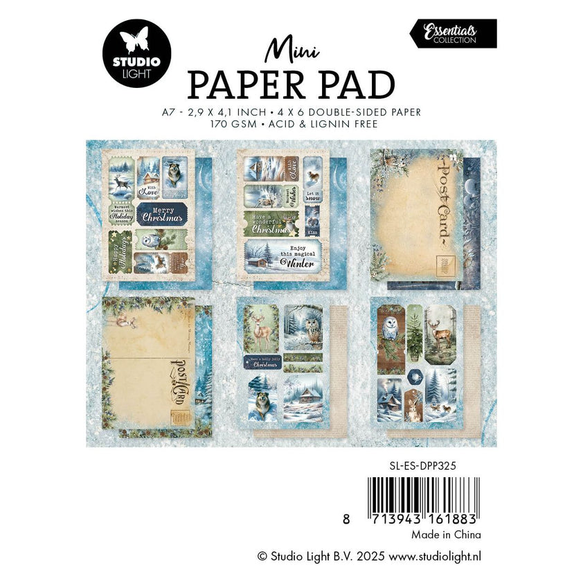 Studio Light Mini Paper Pad Winter Wonderland Essentials sl-es-dpp325 ...