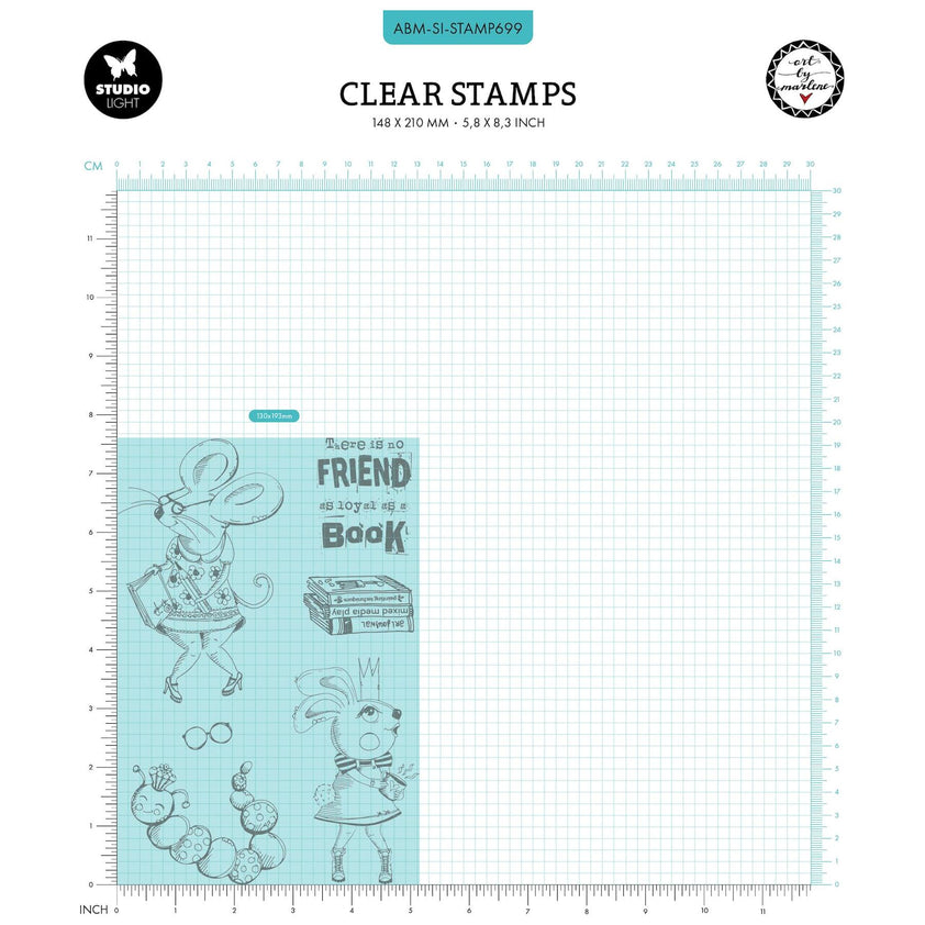 Studio Light Smart Bookworm Clear Stamps abm-si-stamp699 – Simon Says Stamp