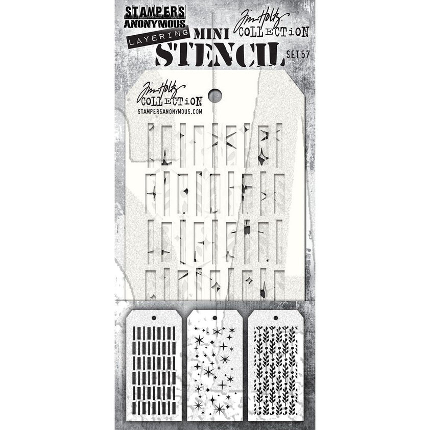 Tim Holtz Mini Stencil Set 57 mst057 – Simon Says Stamp