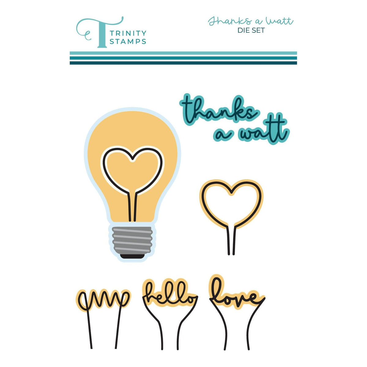 Trinity Stamps Thanks A Watt Die Set tmd-275 – Simon Says Stamp
